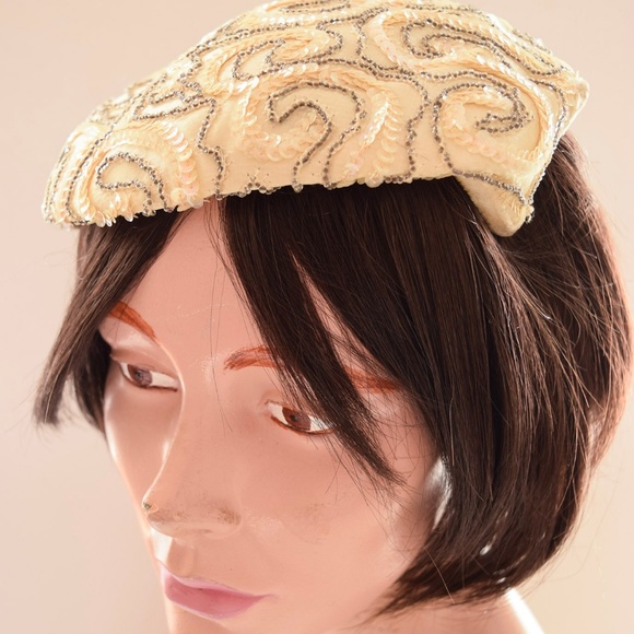 Vintage | Accessories | Vintage Sequin Swirl Capulet Hat | Poshmark